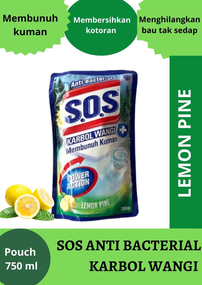 Jual SOS Karbol Disinfectant - Sabun Pel Lantai Anti Bacterial ...