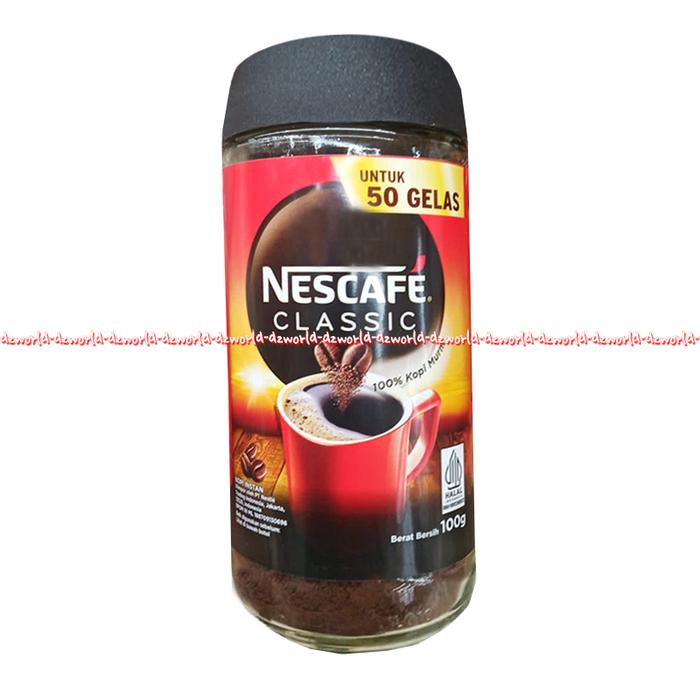 Jual Nescafe Classic 100gr Kopi Nescafe Klasik Bubuk Kemasan Botol ...