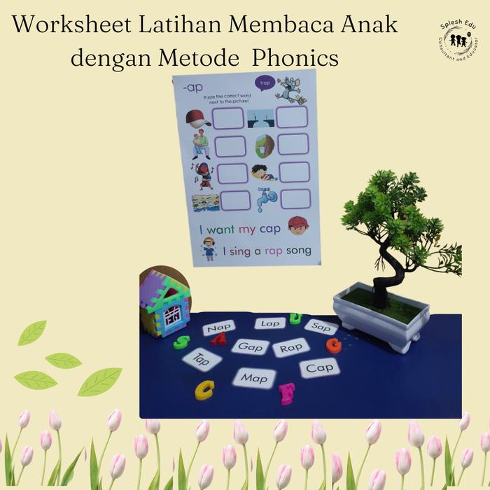 Jual Worksheet Phonics Reading Lembar Kerja Anak Cara Membaca Bhs ...
