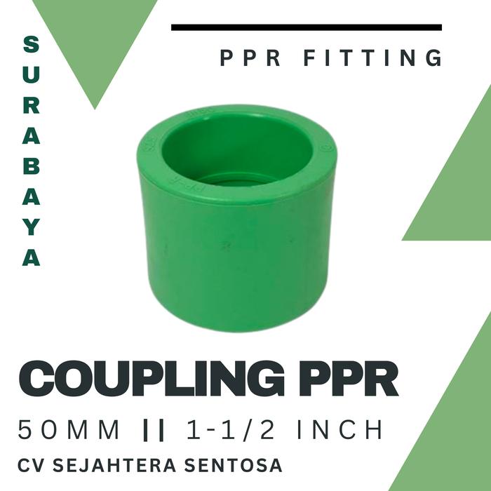 Jual Sock PPR 1 1/2" Inch Lesso Coupling Sok 50mm Fitting Sambungan ...