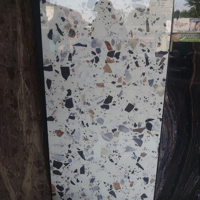 Jual savona granit 120x60 motif glossy marmer white terazzo Venice ...