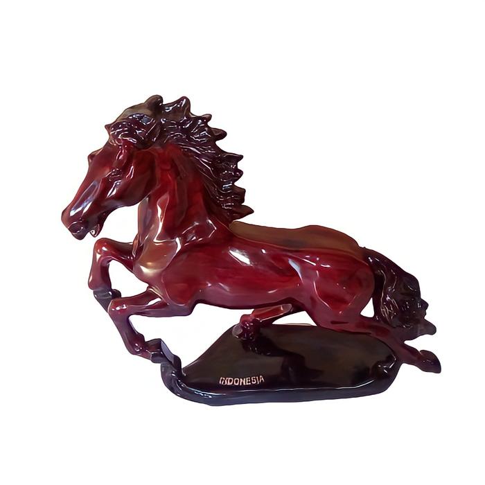Jual Pajangan patung meja unik mewah kuda jumbo coklat ukuran besar ...