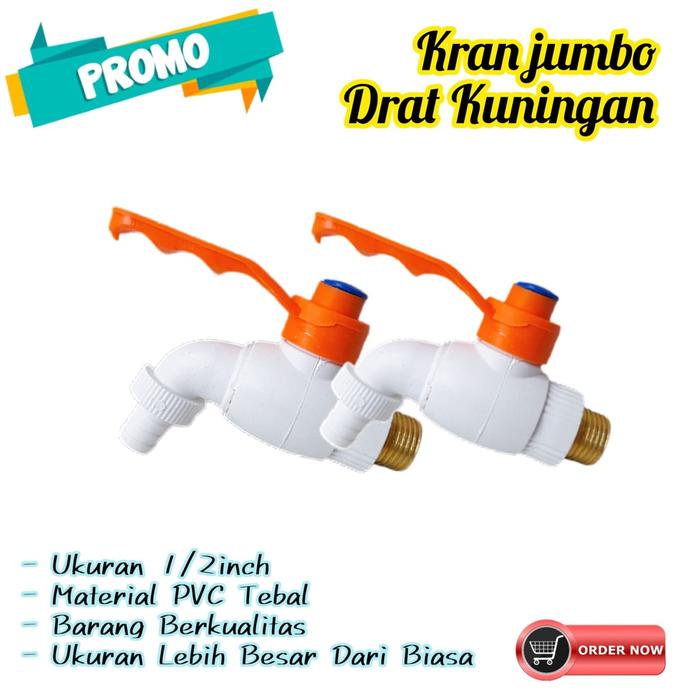 Jual Kran Air / Kran Plastik / Kran Taman / Keran Air Jumbo 1/2"/Kran ...