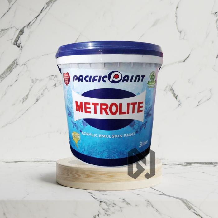 Jual Cat Tembok Metrolite Putih 3 Liter / Cat Tembok dan Plafond ...