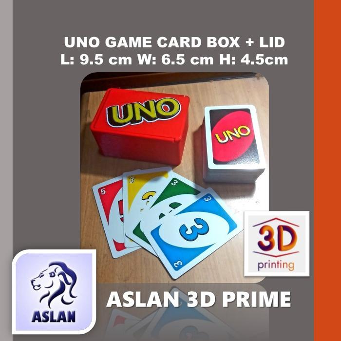 Jual UNO CARD GAME BOX + SLIDING LID & ELEVATED LOGO 3D Print PLA+ ...