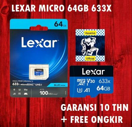 Jual Lexar Micro SD 64GB 633X R 100Mbps High Performance (NON TOKOCABANG) - Jakarta Barat ...