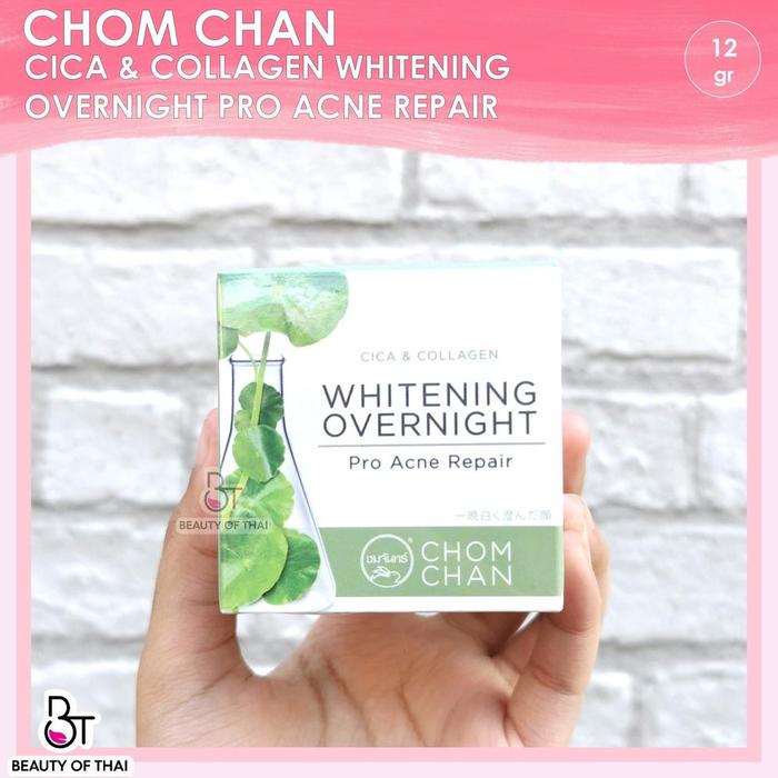 Jual Original CREAM CHOMCHAN CICA & COLLAGEN WHITENING OVERNIGHT PRO ...