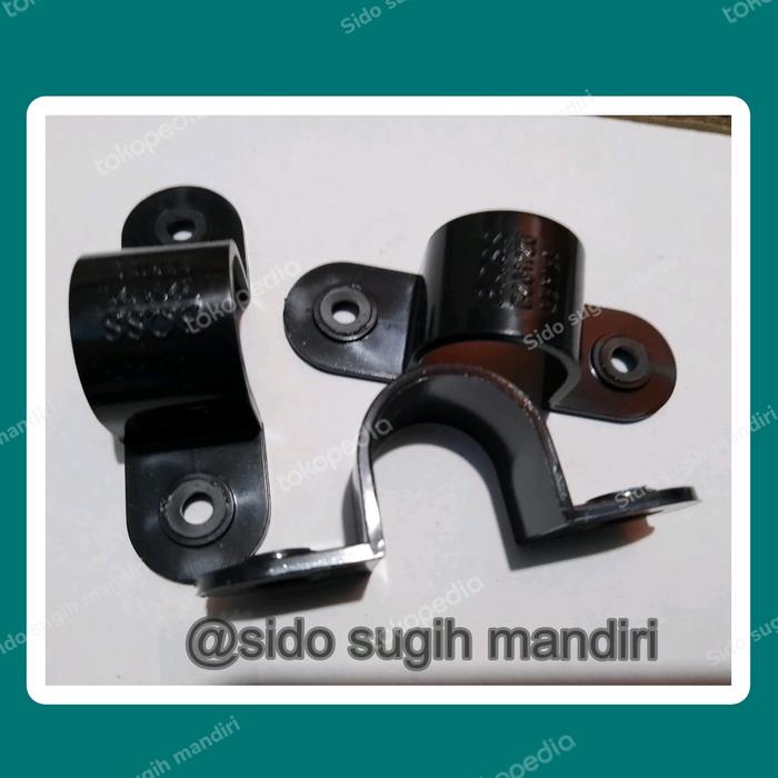 Jual klem pipa conduit 20mm warna hitam merek boss - Jakarta Barat ...