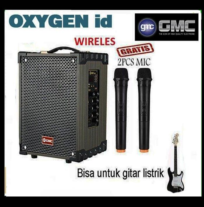 Jual SPEAKER BLUETOOTH PORTABLE GMC 899P 8 inch - FREE 2 BH MIC ...