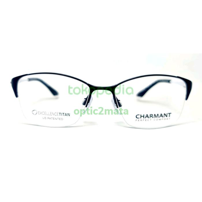 Jual Frame Kacamata Charmant CH10615 BK 52-17-145 TITAN PERFECT COMFORT ...
