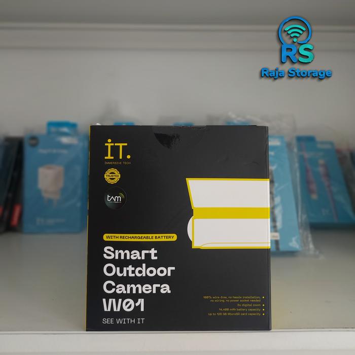 Jual iT Smart Outdoor Camera W01 CCTV WiFi Wireless FHD 1080p IP65 ...