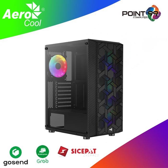 Jual Case Aerocool Hive FRGB V2 Black | ATX | Tempered Glass | 4X FRGB Fan - Kota Bandung ...