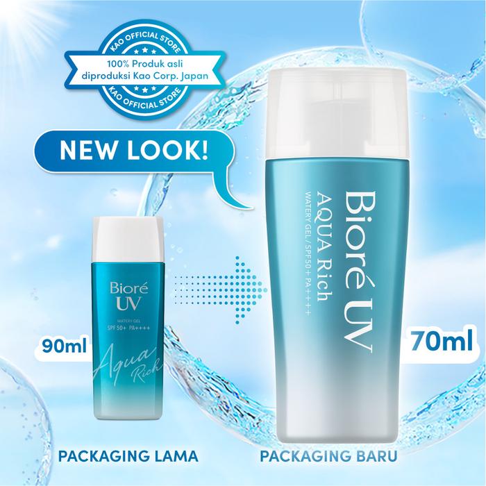 Jual Biore Uv Aqua Rich Sunscreen Watery Gel Spf50 Pa++++ 70gr Di Seller Yama - Cengkareng Timur ...