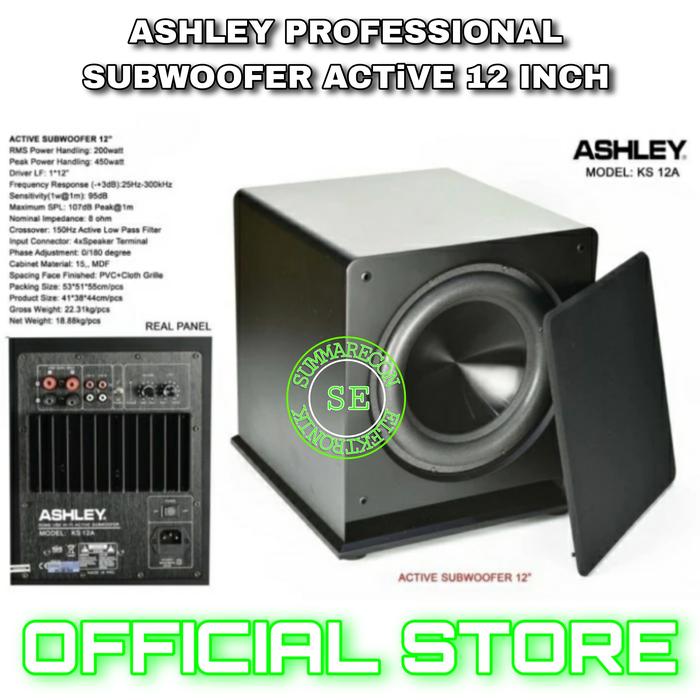 Jual speaker subwoofer 12 inch original ashley ks 12a speaker subwoofer ...