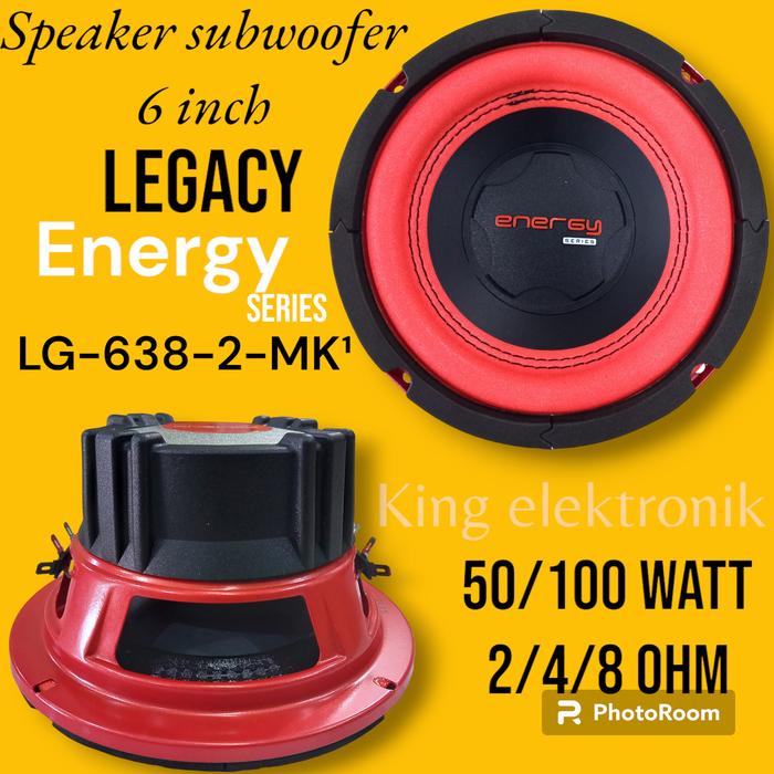 Jual speaker subwoofer 6 inch legacy LG-638-2-MK1 - Kota Yogyakarta ...
