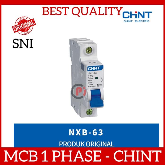 Jual CHINT CHNT NXB-63 MCB 1P 1 Phase 2 4 6 10 16 20 25 32 40 A Amper - Kota Medan - Pi Toserba ...
