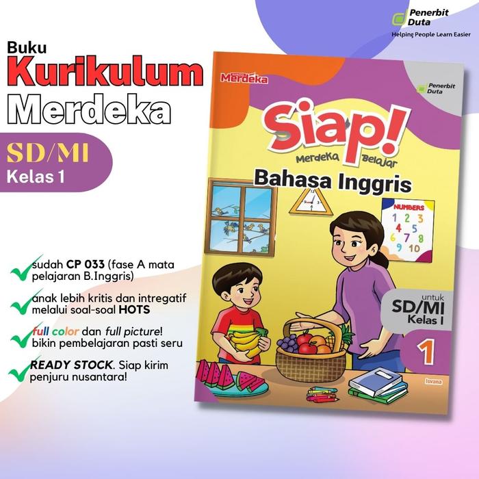 Jual Siap Merdeka Belajar Bahasa Inggris SD/MI Kelas 1 Kurikulum Merdeka - Kab. Bandung ...
