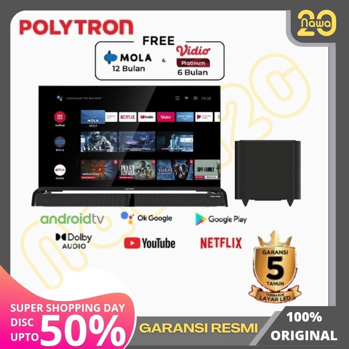 Promo POLYTRON ANDROID TV PLD 43BAG9500 SMART DIGITAL PLD43BAG9500 FULL ...