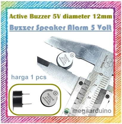 Jual Active Buzzer 5V diameter 12mm Buzzer Speaker Alarm 5 Volt - Kota ...