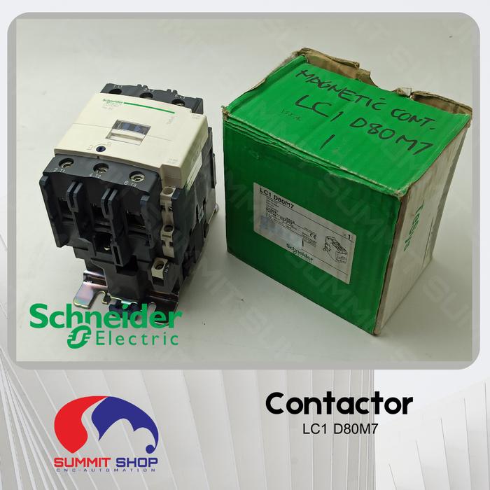 Jual Contactor Schneider LC1D80M7 3 Phase 125A Coil 220-240VAC - Kota ...