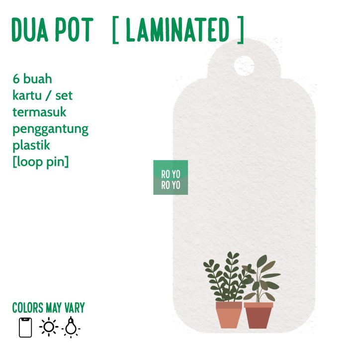 Jual CLASSIC LUXE | Hang Tag Polos dengan Laminasi - Bunga 2 Sisi ...