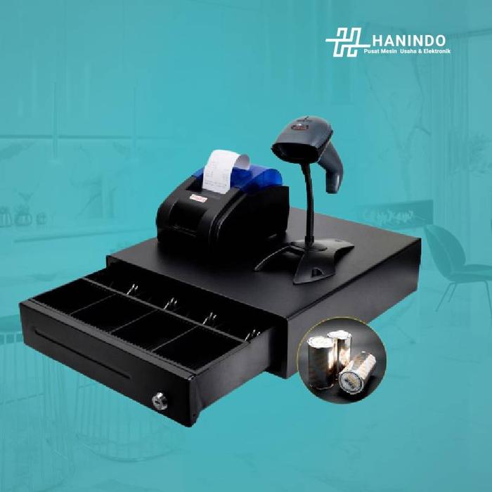 Jual PAKET ALAT KASIR/ PRINTER KASIR BLUETOOTH /LACI KASIR/ SCANNER ...