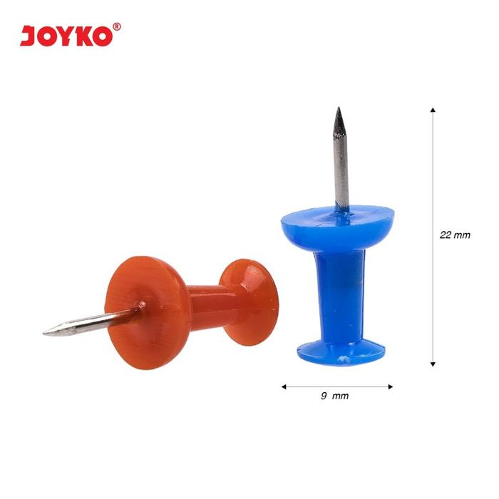 Jual JOYKO PUSH PIN JARUM TEKAN TANCAPAN PAKU PIN PP-30TR MADING ...