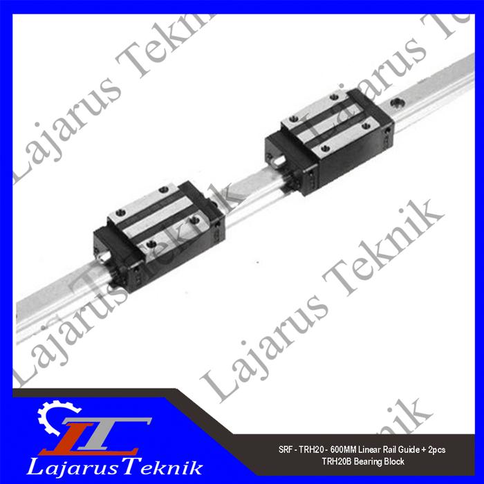 Jual SRF - TRH20 - 600MM Linear Rail Guide + 2pcs TRH20B Bearing Block ...