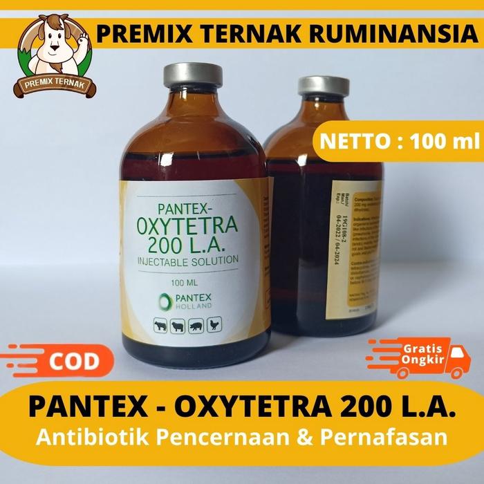 Jual PANTEX OXYTETRA 200 LA - Obat Antibiotik Pencernaan Pernafasan ...