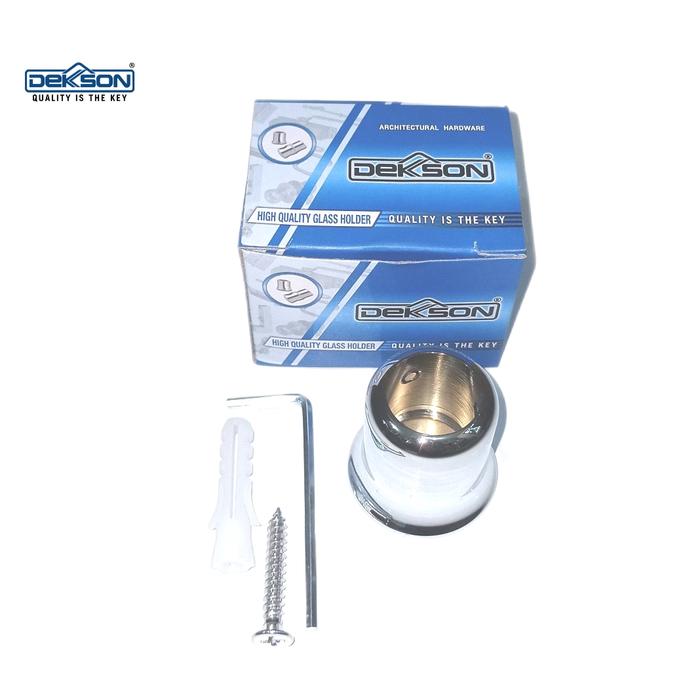 Jual Glass Holder Dekkson GH 19 01 CP / Sambungan Pipa ke Tembok 3/4 ...
