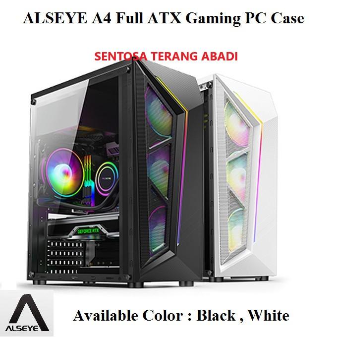 Jual Casing ALSEYE A4 Tempered Glass mATX ATX gaming - Kota Medan ...