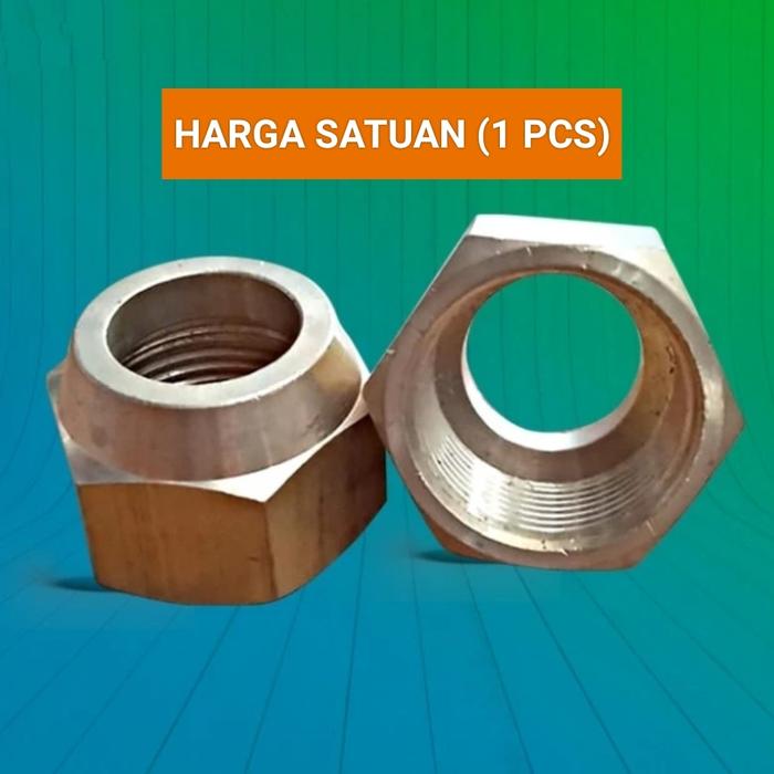 Jual Nut Nepel Pipa AC 1/2" Kuningan / Mur Niple AC / Neple Baut ...