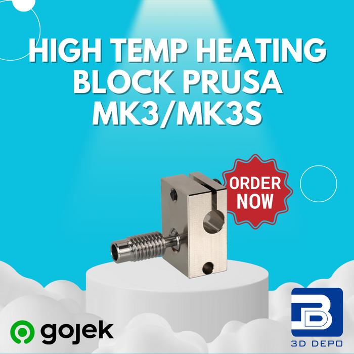 Jual High Quality High Temp Heating Block Prusa MK3/MK3S E3D J-Head ...