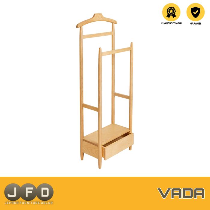 Promo Gantungan Jas Kayu Jati Natural Vade Aesthetic Valet Stand - Kab ...