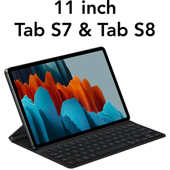 Jual Original Samsung Tab S8 Ultra S7 Plus FE KEYBOARD Bookcover S7fe ...
