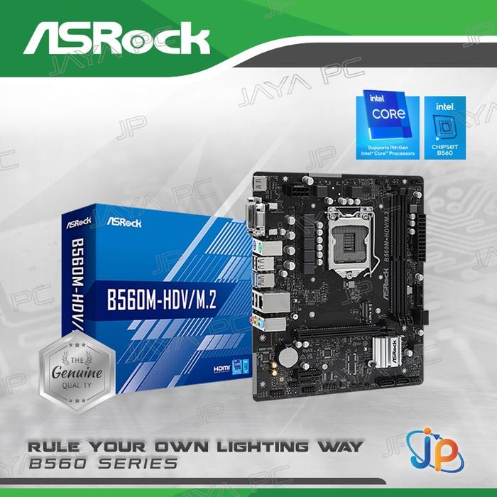 Promo Motherboard ASROCK B560M-HDV/M.2 (LGA1200, B560, DDR4, USB3.2 ...