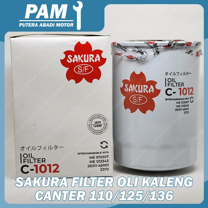 Jual Filter Oli untuk Canter PS110 PS125 PS136 tipe C-1012 Sakura ...