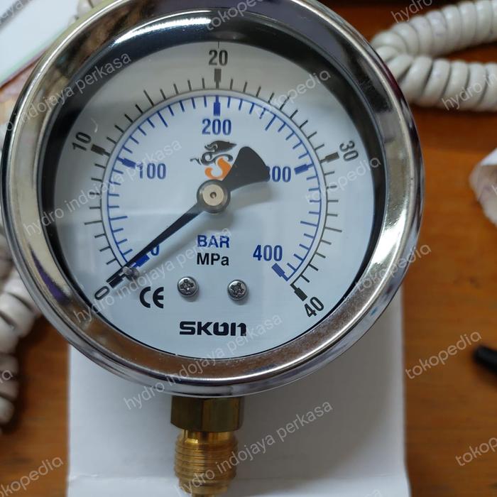 Jual PRESSURE GAUGE SKON 40 MPa MODEL RAKET 21/2" DRAT 1/4" INCH - Jakarta Barat - HYDRO ...