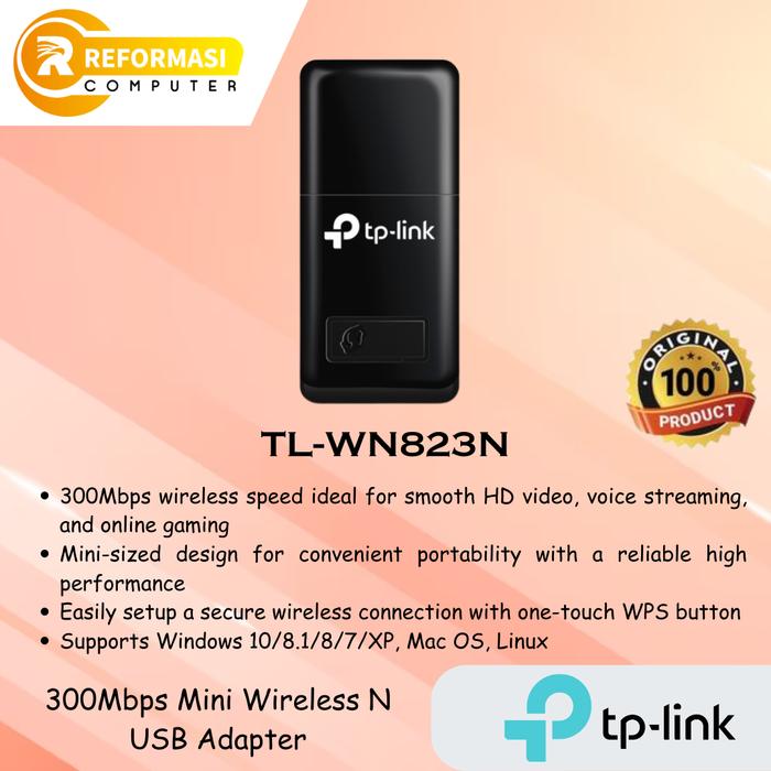 Jual Usb Wifi Adapter Mini 300mbps Tl- Wn823n Tp Link Tplink Wn 823n Di ...