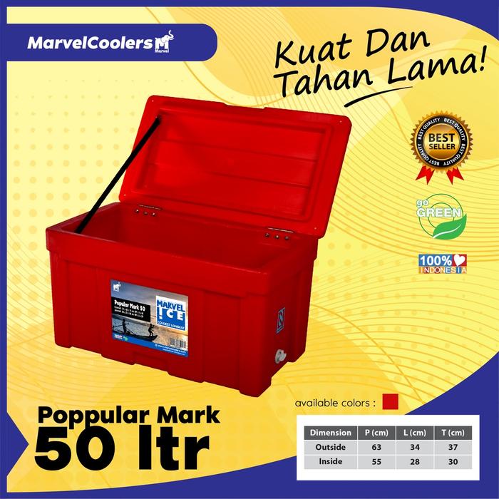Jual Cooler Box 50 L / Marvel Cool es batu kristal mancing marina ...