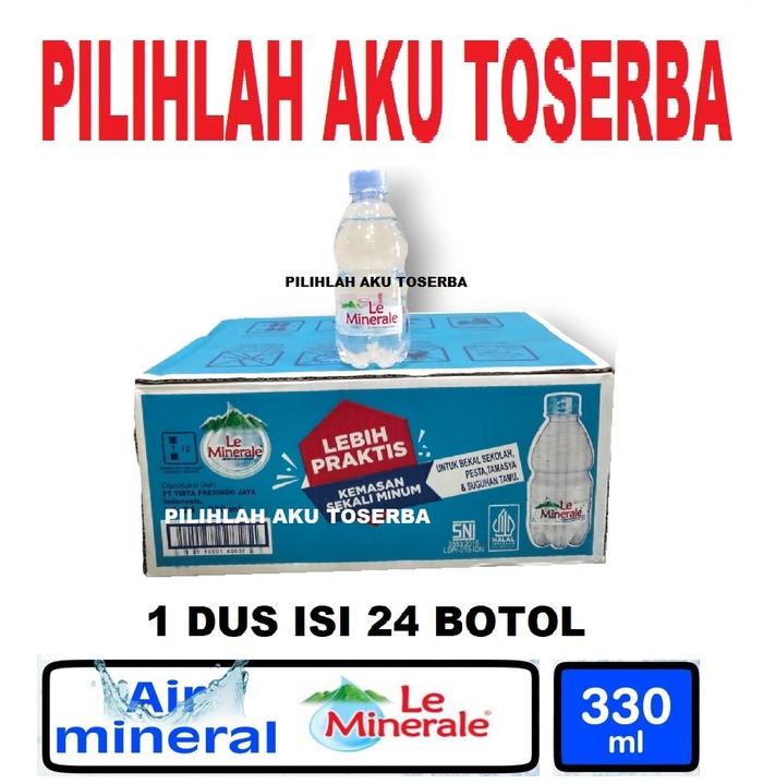 Jual Le Minerale Air Mineral Botol Mini Pet 330 ml - ( 1 DUS ISI 24 ...