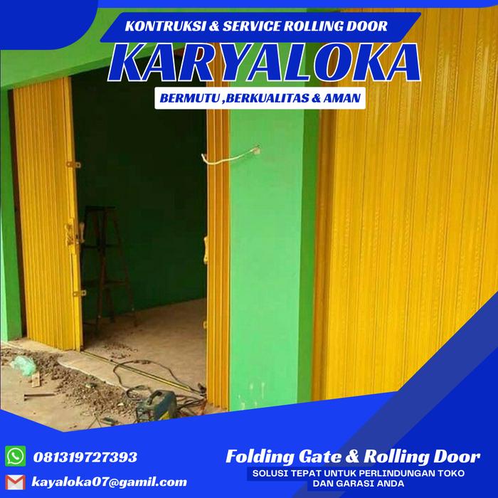Jual rolling door aluminium, rolling door besi, folding gate galvanis ...
