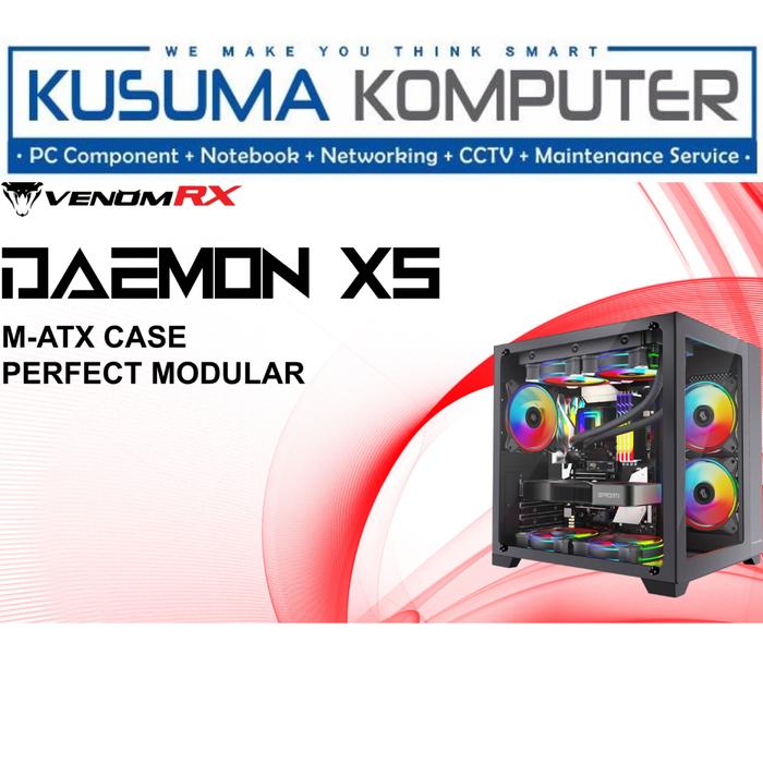 Jual Venomrx DAEMON XS BLACK Micro ATX Casing PC Gaming - Kab. Sleman ...