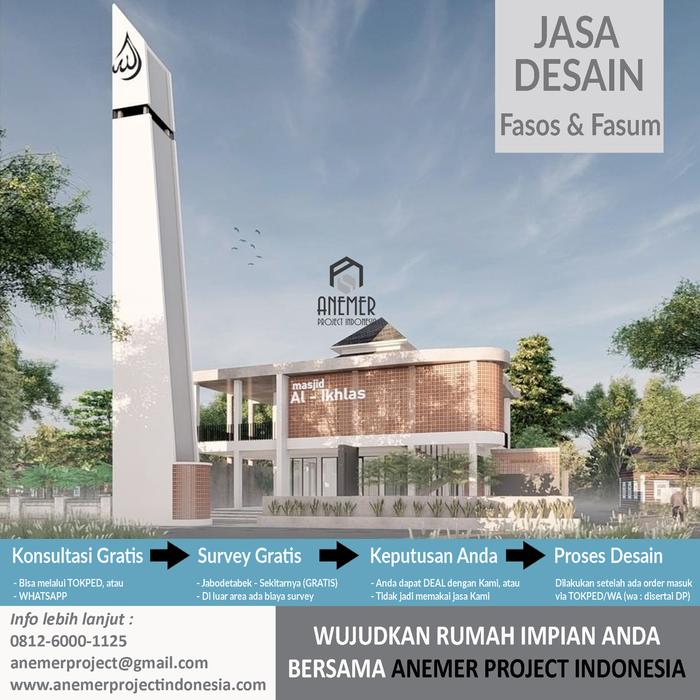 Promo Desain Tempat Ibadah LENGKAP ( Gambar Kerja, RAB, Interior, 3D ...