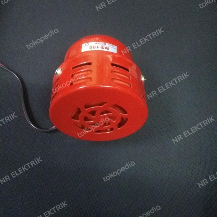 Jual Baby Mini Sirine Siren Alarm MS190 MS-190 24 V DC Sirene Motor ...