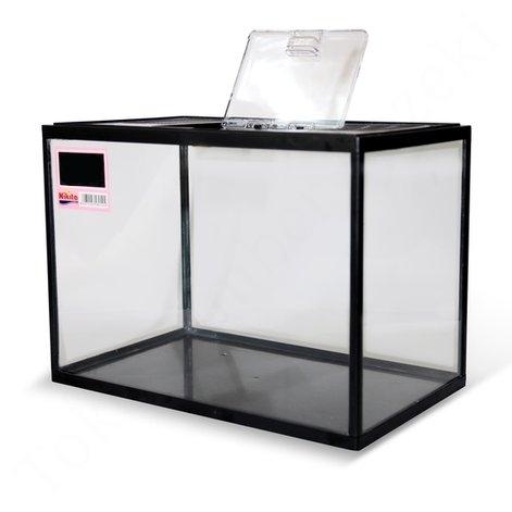 Jual Aquarium Kotak Square Tangki Vas L Fish Box Akuarium Ikan Plus ...
