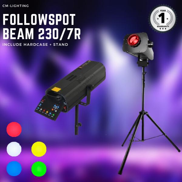 Jual Lampu Follow Spot 230 Watt /7R Stage Lighting , Garansi 1 Thn ...