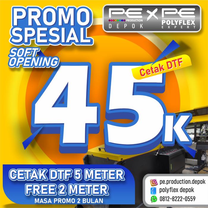 Jual PRINT/ CETAK SABLON DTF HIGH QUALITY 6 PASS - Kota Depok - PeProduction | Tokopedia