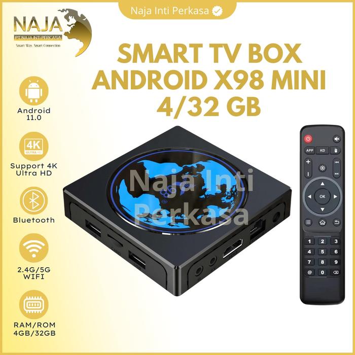 Jual Tv Box X98 Mini Android 11 4Gb/32Gb Amlogic S905W2 4K UHD Smart Tv ...