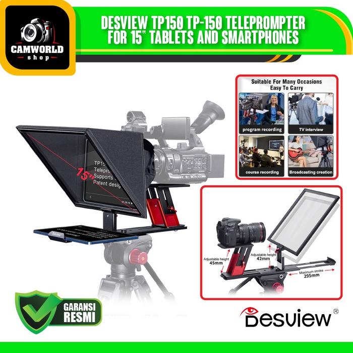 Jual Desview TP150 TP-150 Teleprompter for 15" Tablets and Smartphones - Jakarta Pusat ...